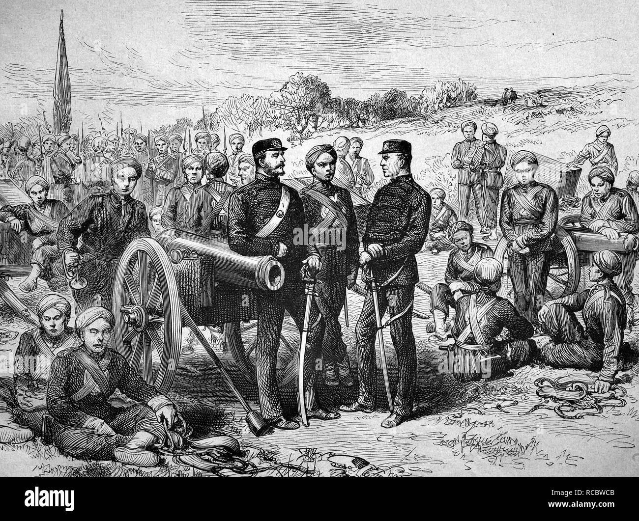 Soldiers china engraving hi-res stock photography and images - Alamy