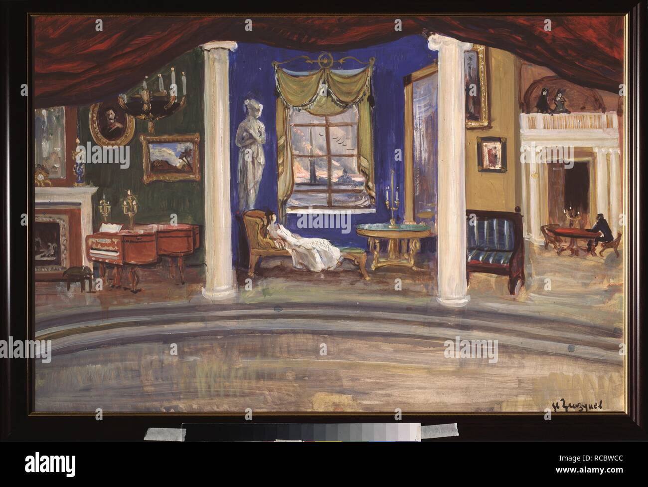 Stage design for the ballet The Masquerade by A. Khatchaturyan. Museum ...