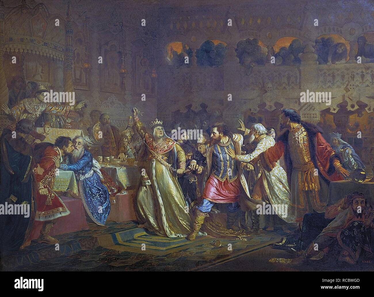 At the wedding of Vasili the Dark his mother pulls the golden belt from ...