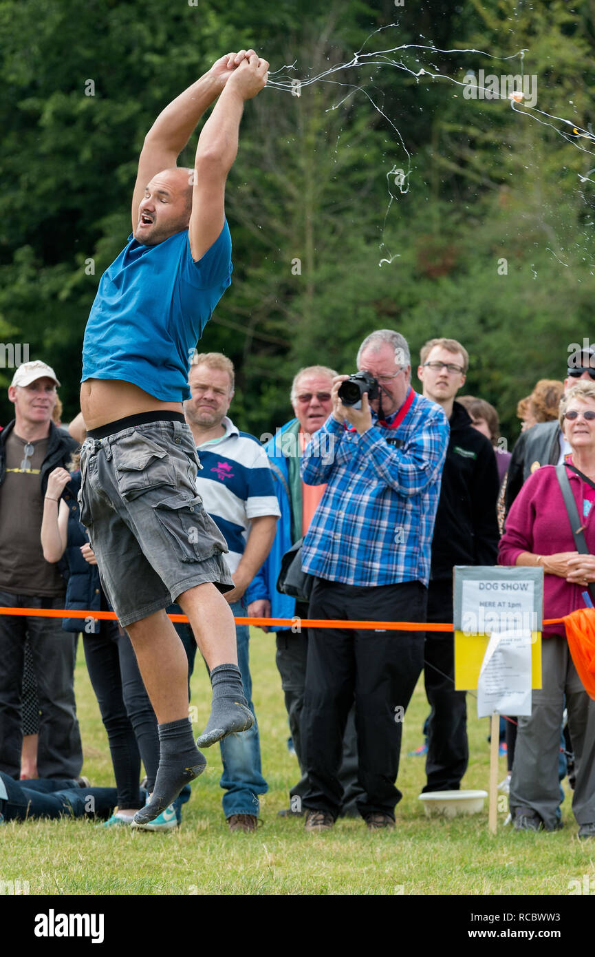 Participant Attempting To Catch A Raw Egg At The World Egg Throwing ...
