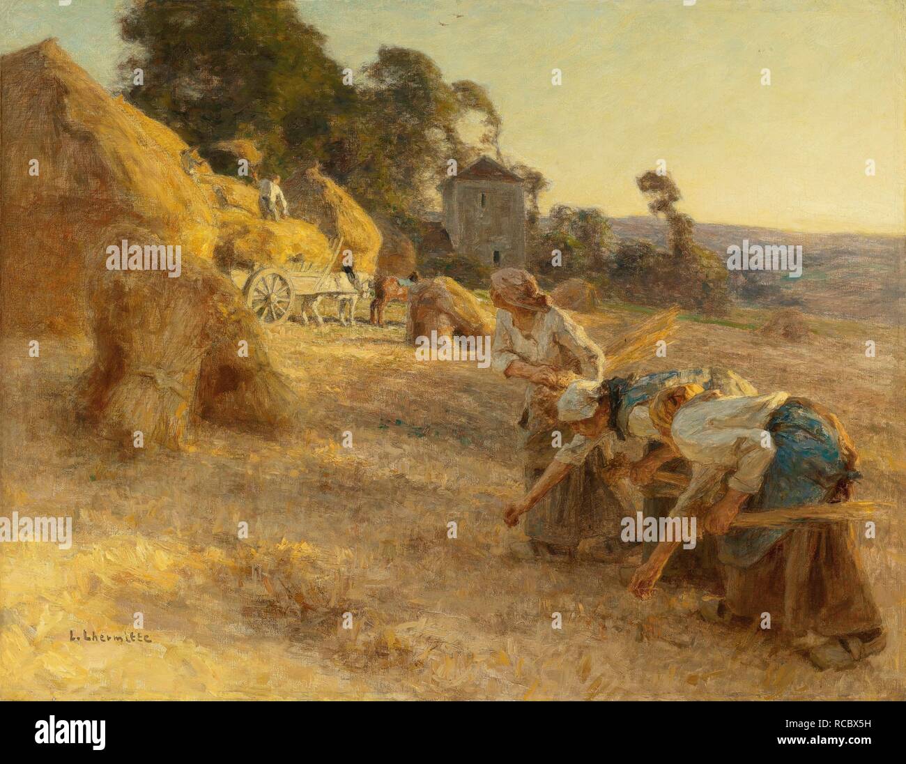 The Gleaners. Museum: PRIVATE COLLECTION. Author: LHERMITTE, LEON ...