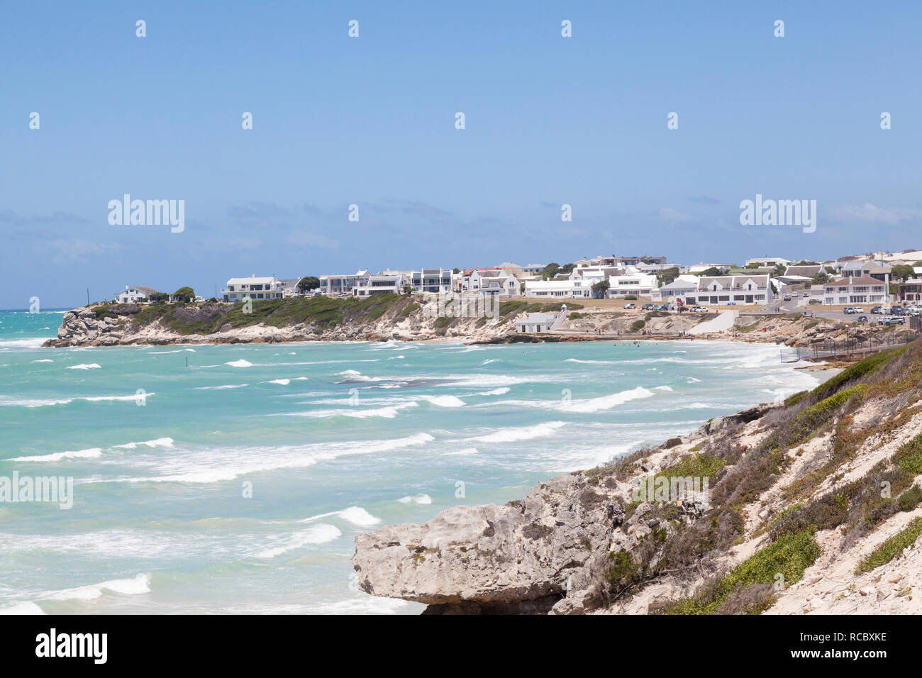 The fishing village of Arniston, Agulhas, Western Cape, South Africa, a ...