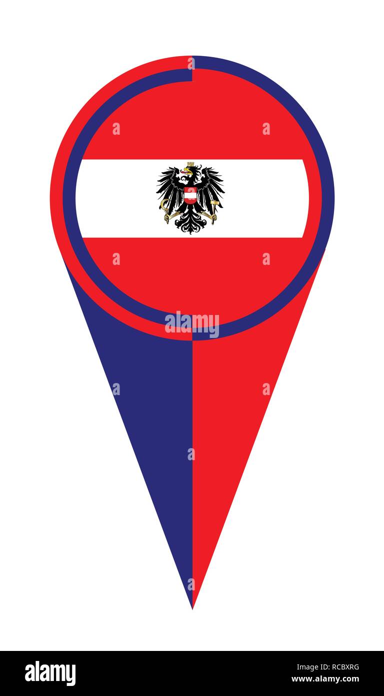 Austria Map Pin High Resolution Stock Photography and Images - Alamy