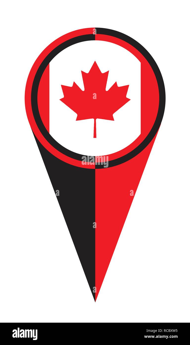 Canada map pin hi-res stock photography and images - Alamy