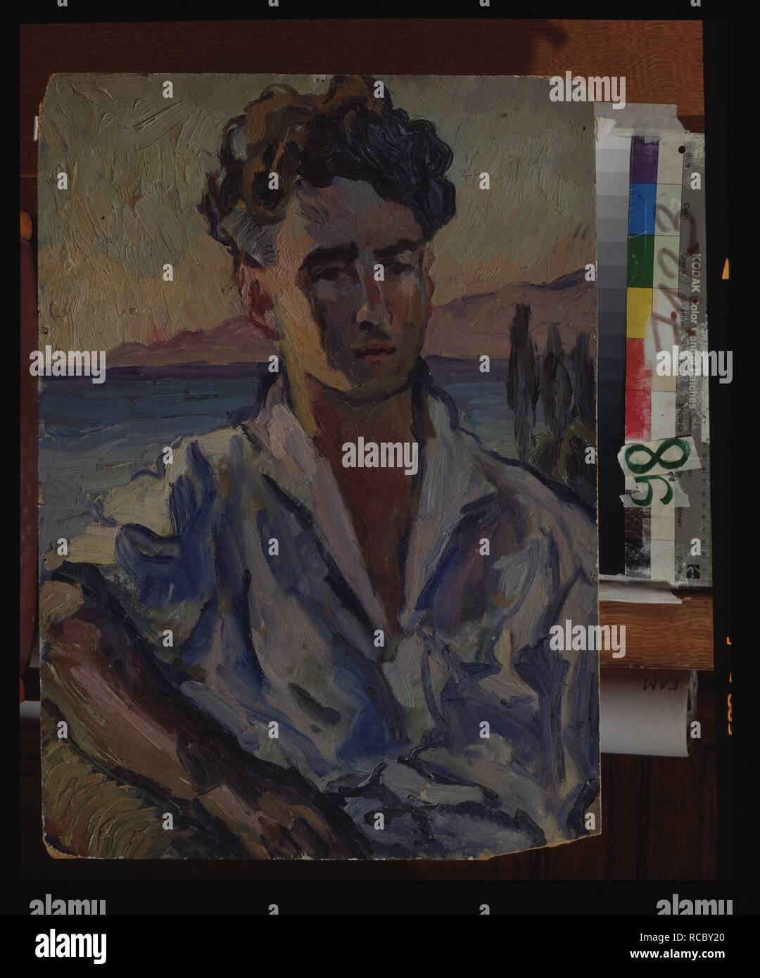 Portrait of the poet Josef Utkin (1903-1944). Museum: State Central ...