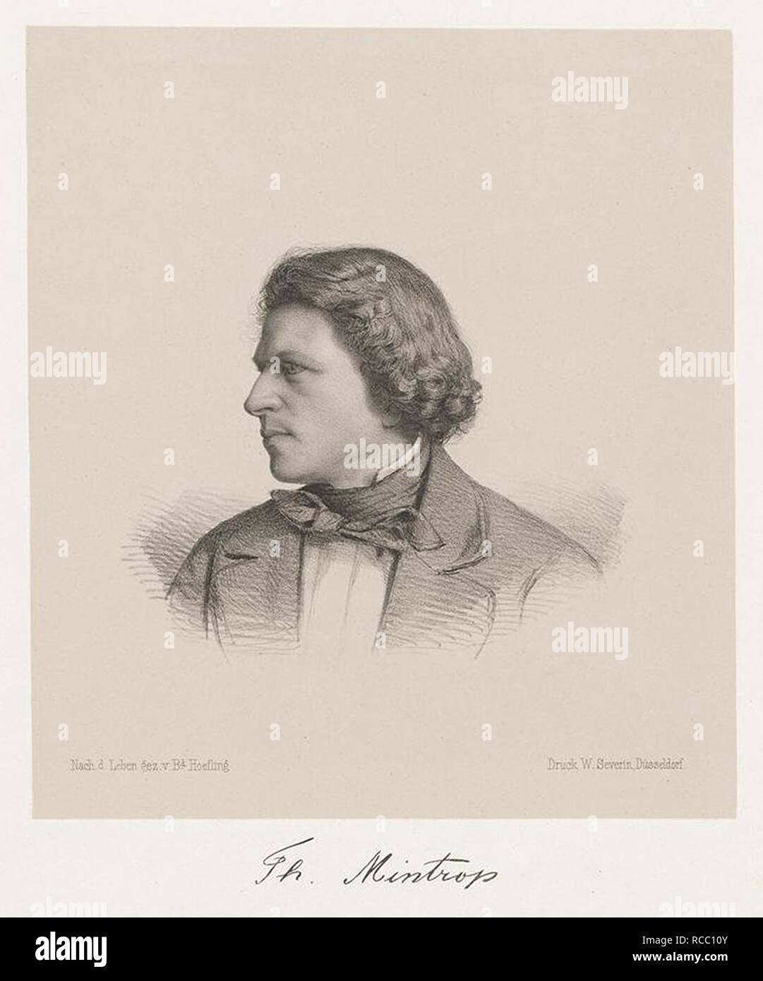 12. Illustration Theodor Mintrop. Nach dem Leben gezeichnet und ...