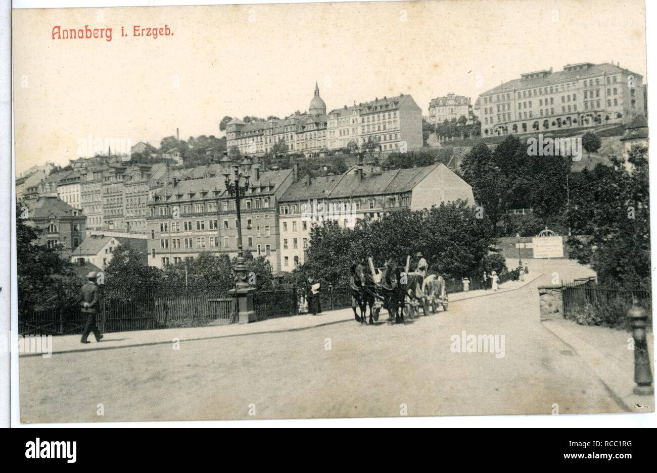 11684-Annaberg-1910-Blick auf Annaberg Stock Photo - Alamy