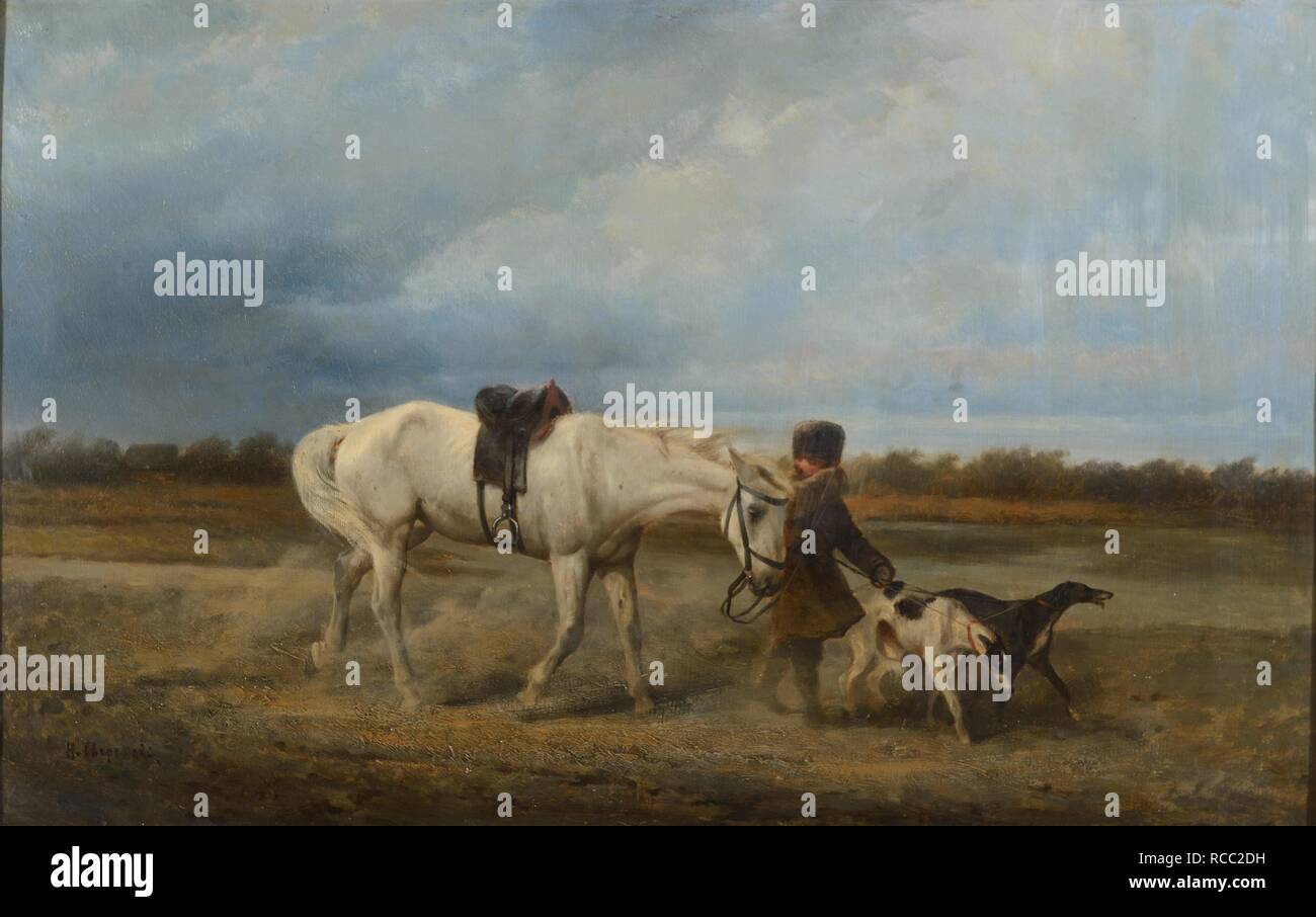 Hunting dog handler. Museum: State A. Radishchev Art Museum, Saratov ...