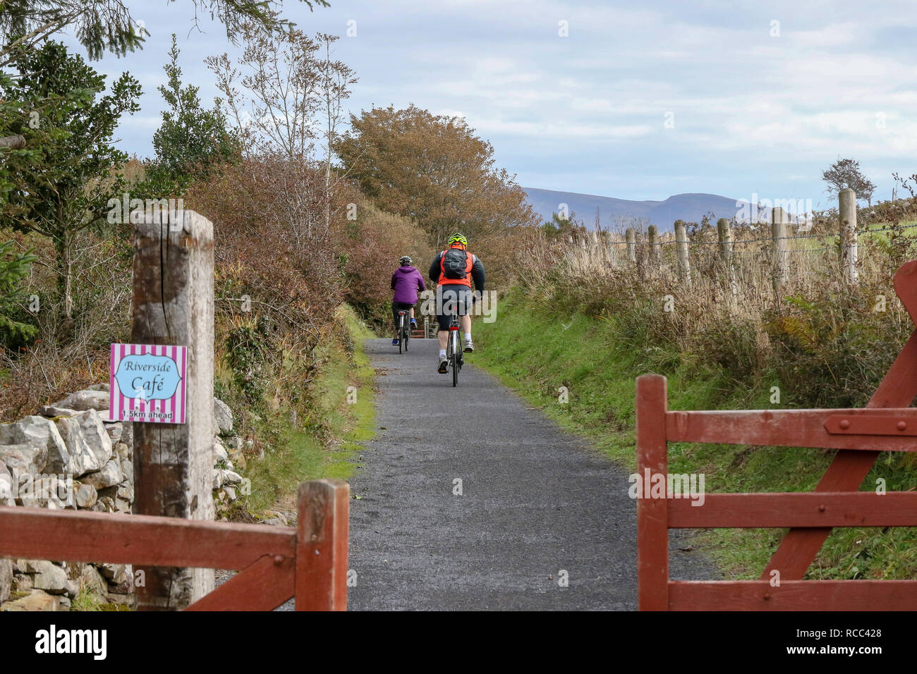 Cycling on irish greenway hi-res stock photography and images - Alamy