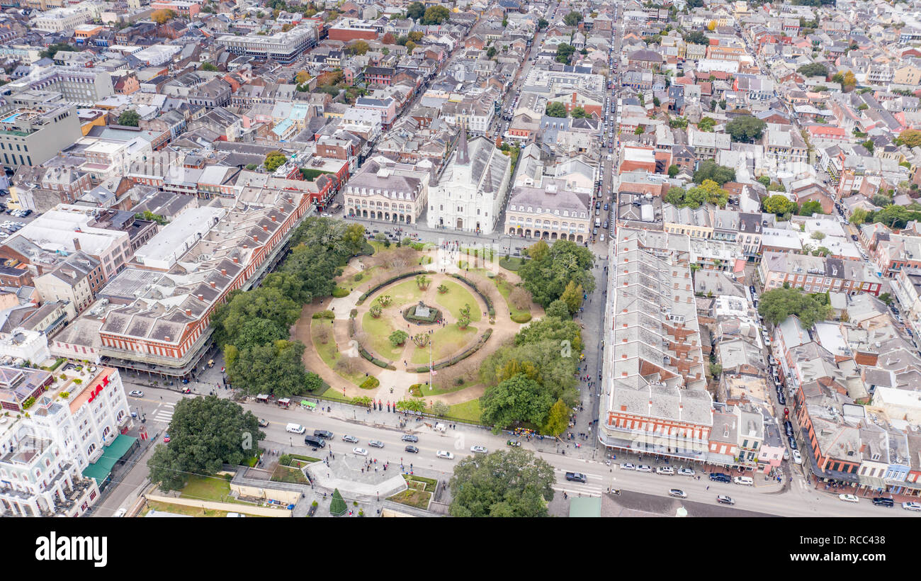 St Louis Cathedral, Jackson Square, French Quarter, New Orleans, LA ...