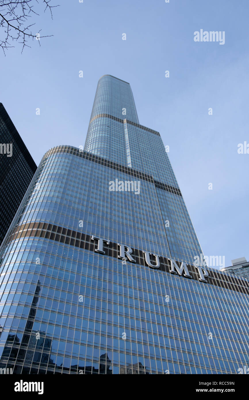 The Trump International Hotel Tower in Chicago Stock Photo - Alamy