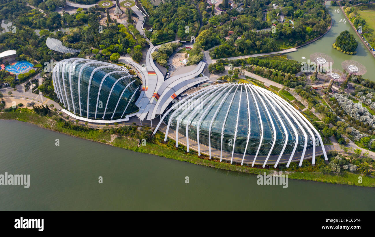 Flower dome gardens by the bay singapore hi-res stock photography and ...