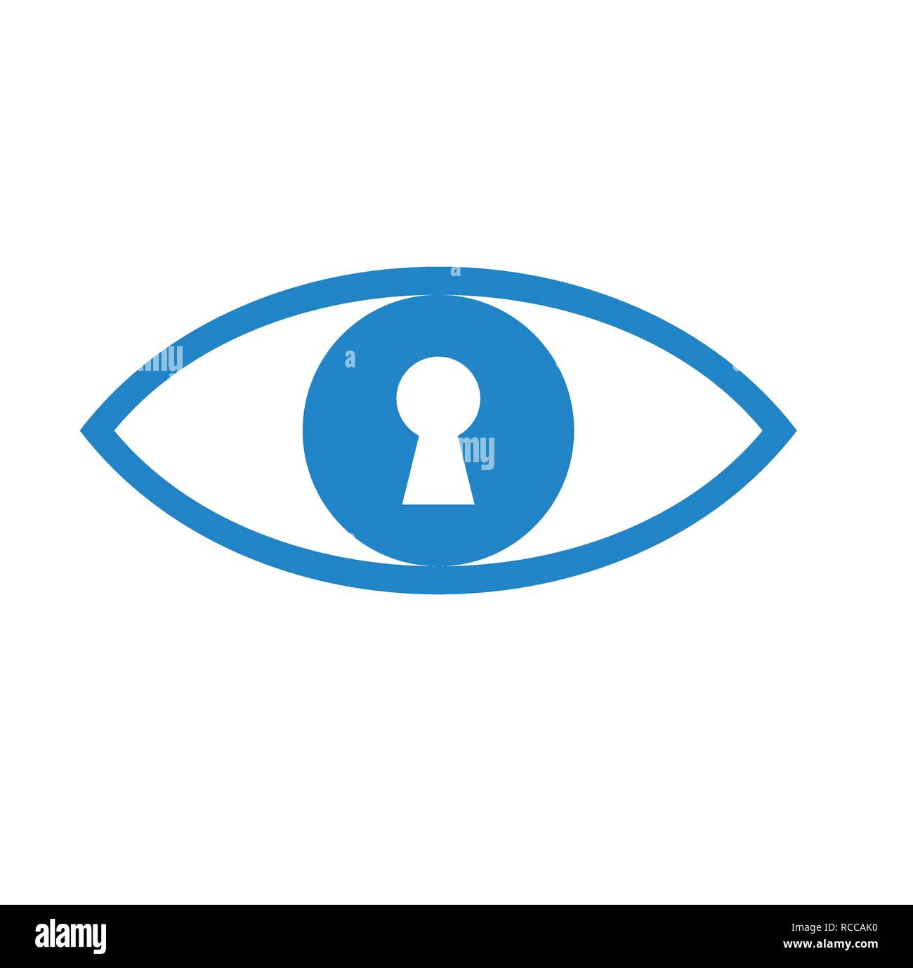 Eye icon on white background for graphic and web design, Modern simple ...