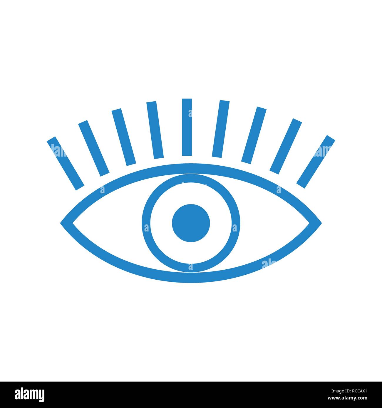 Eye icon on white background for graphic and web design, Modern simple ...