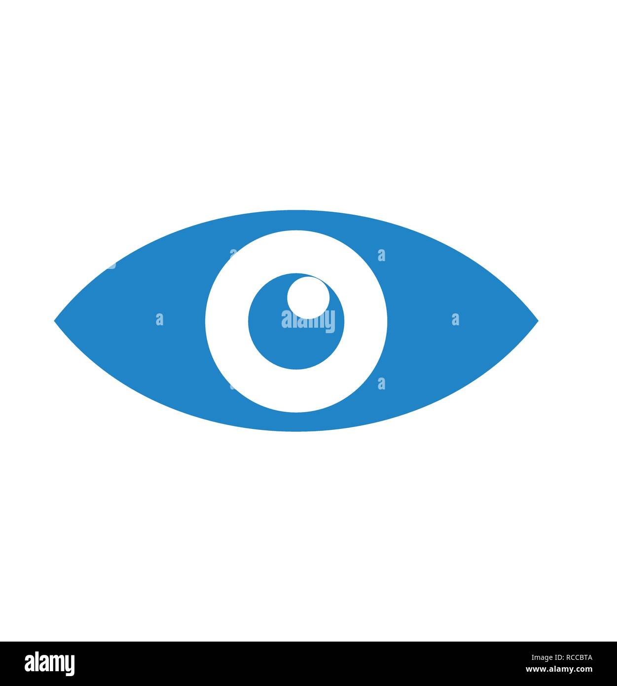 Eye icon on white background for graphic and web design, Modern simple ...