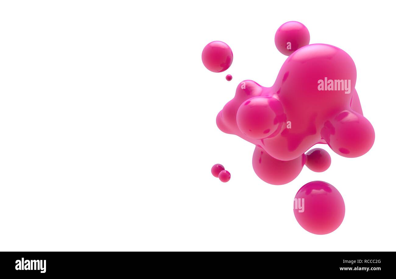 Abstract fluid blob compositions background. colorful liquid shape 3D ...