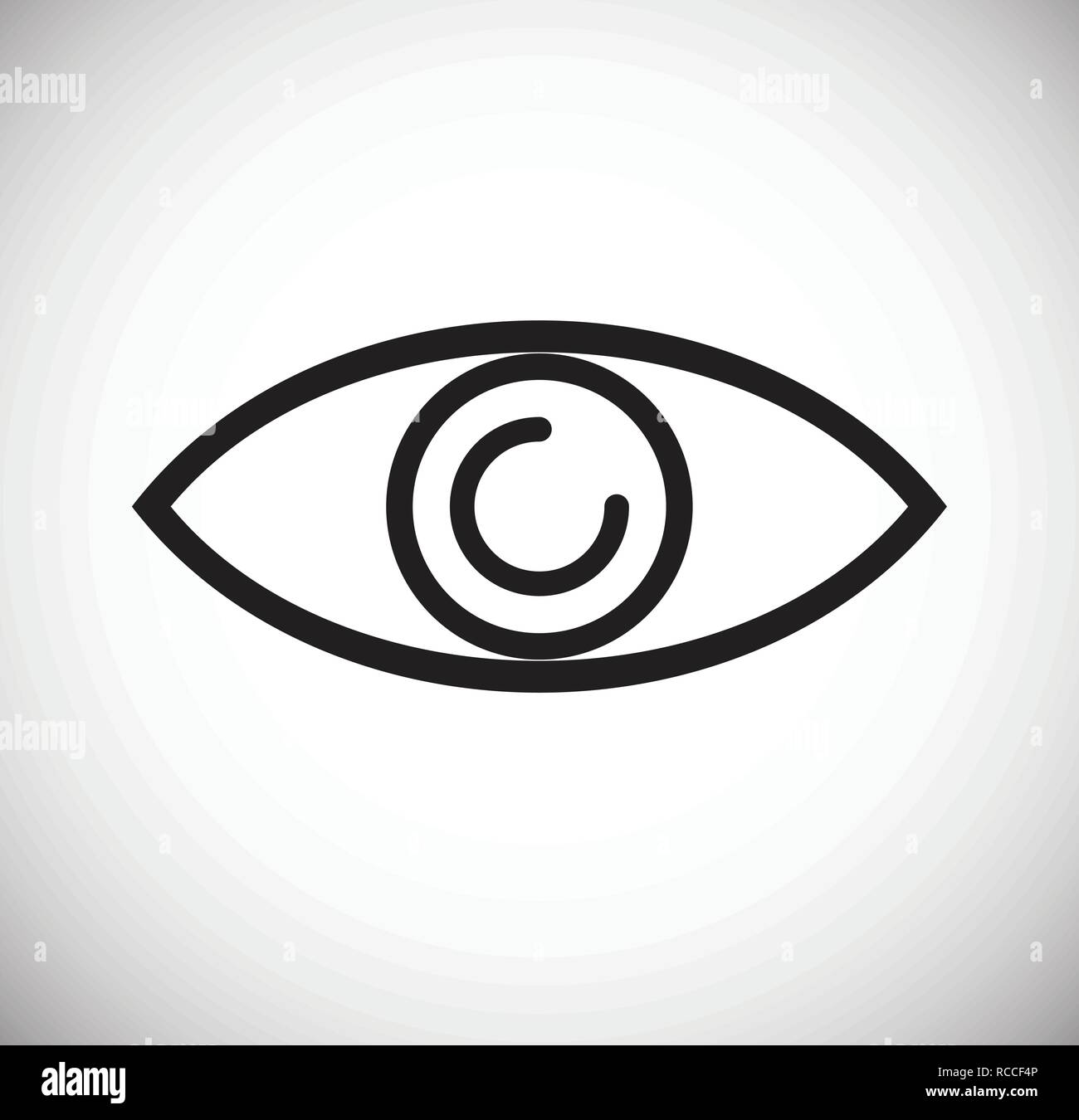 Eye icon on white background for graphic and web design, Modern simple ...