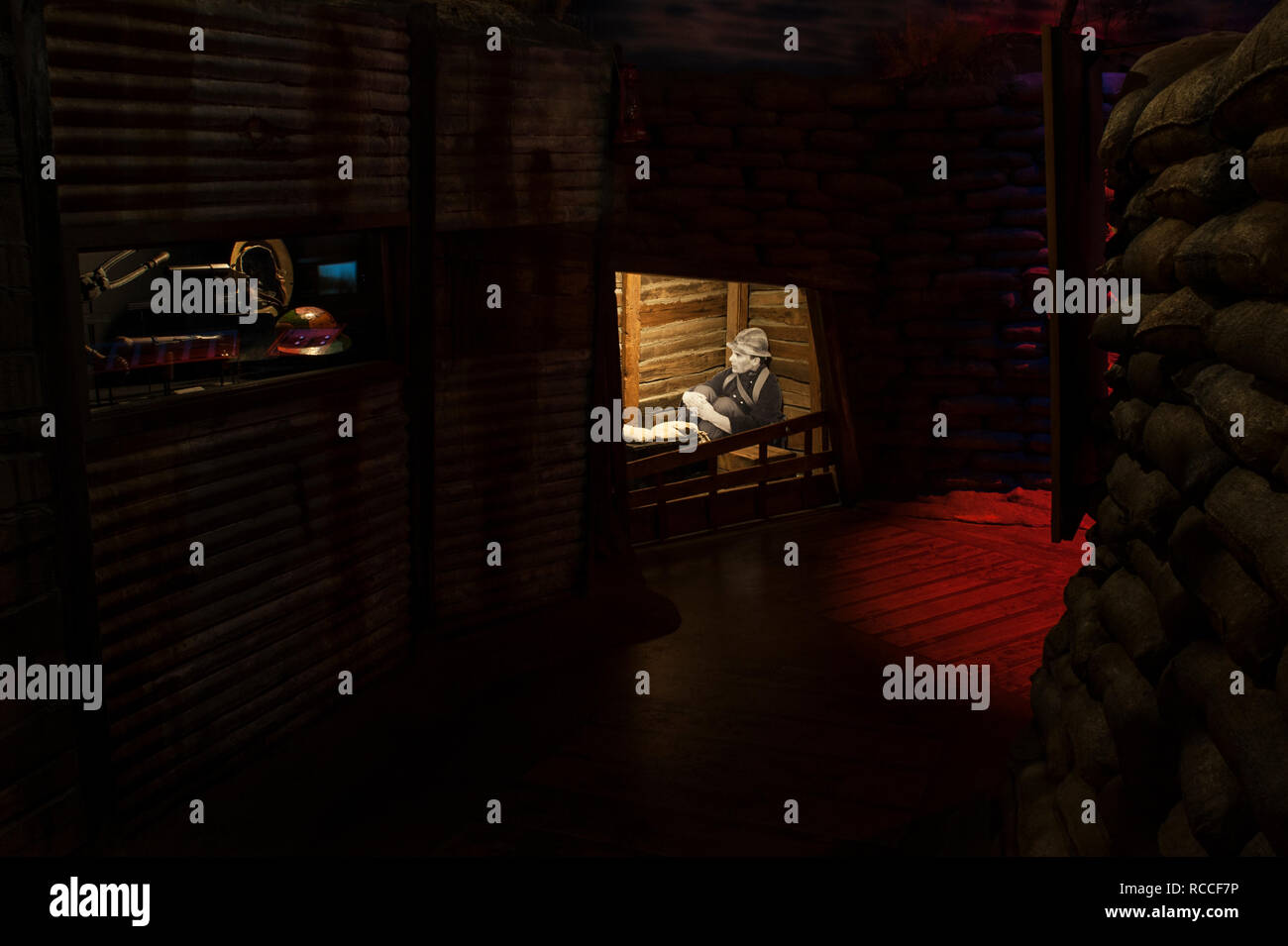 Boeing Museum Of Flight gallery of historical planes bomb shelter Stock ...