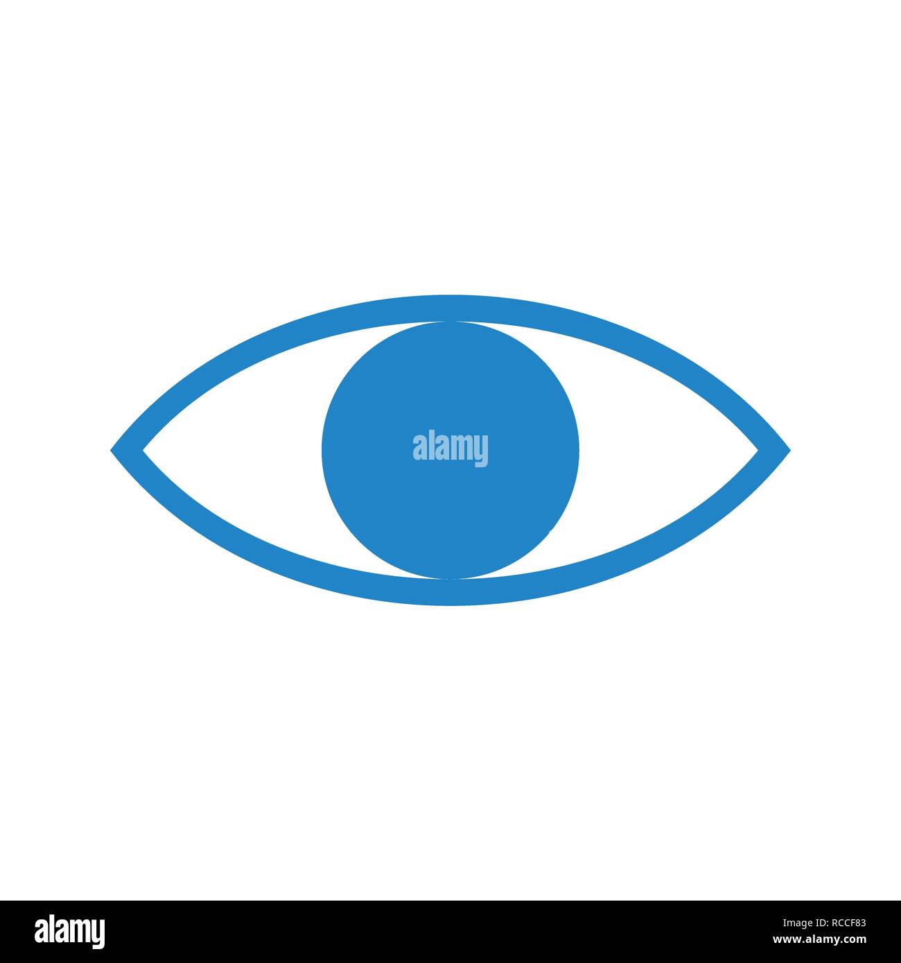 Eye icon on white background for graphic and web design, Modern simple ...
