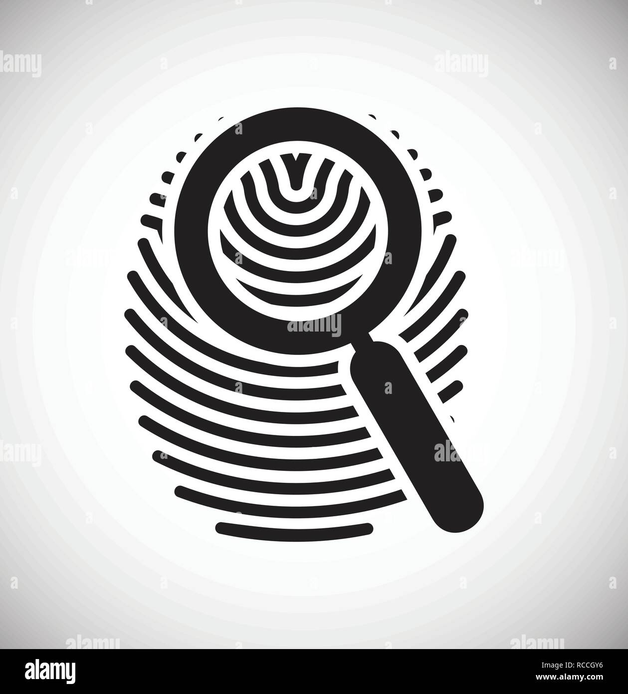 Finger id icon on white background for graphic and web design, Modern ...