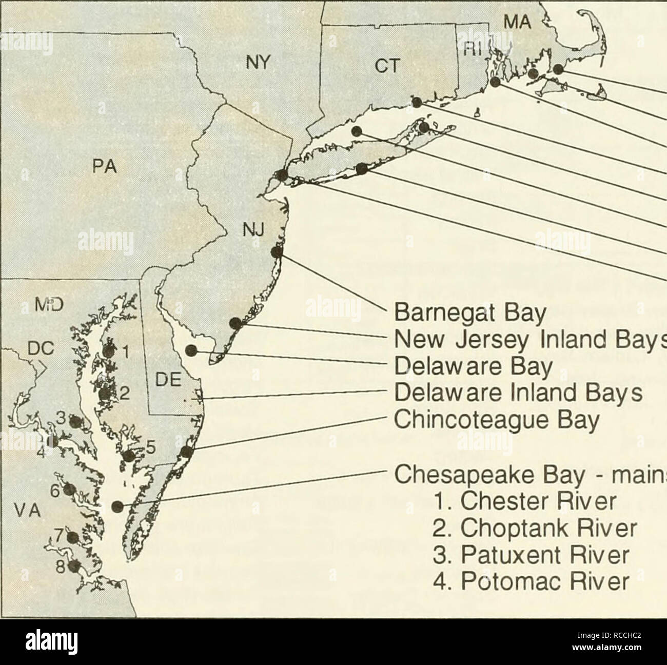 Estuaries map hi-res stock photography and images - Alamy