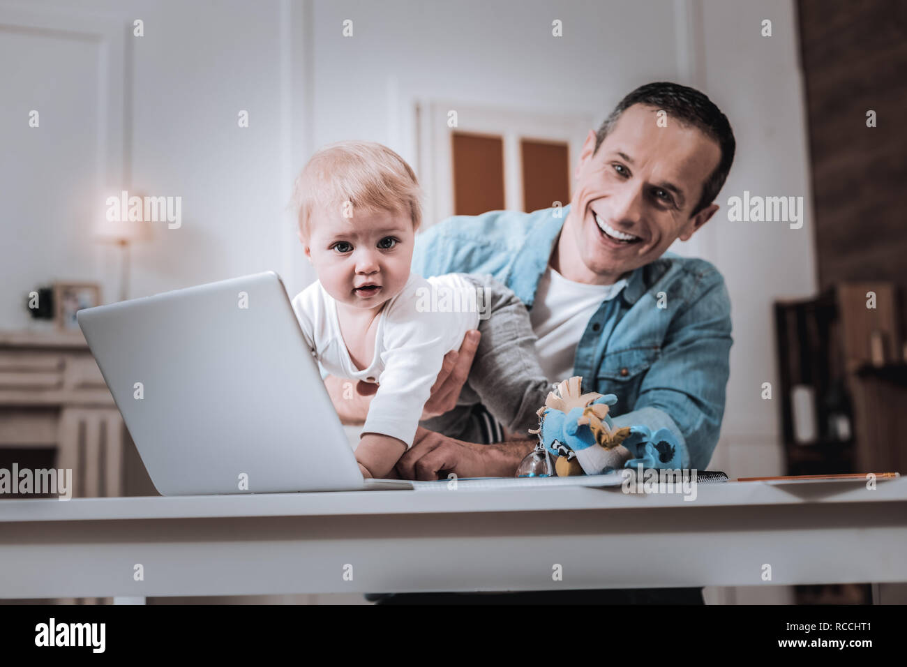 Cute adorable child looking at you Stock Photo - Alamy