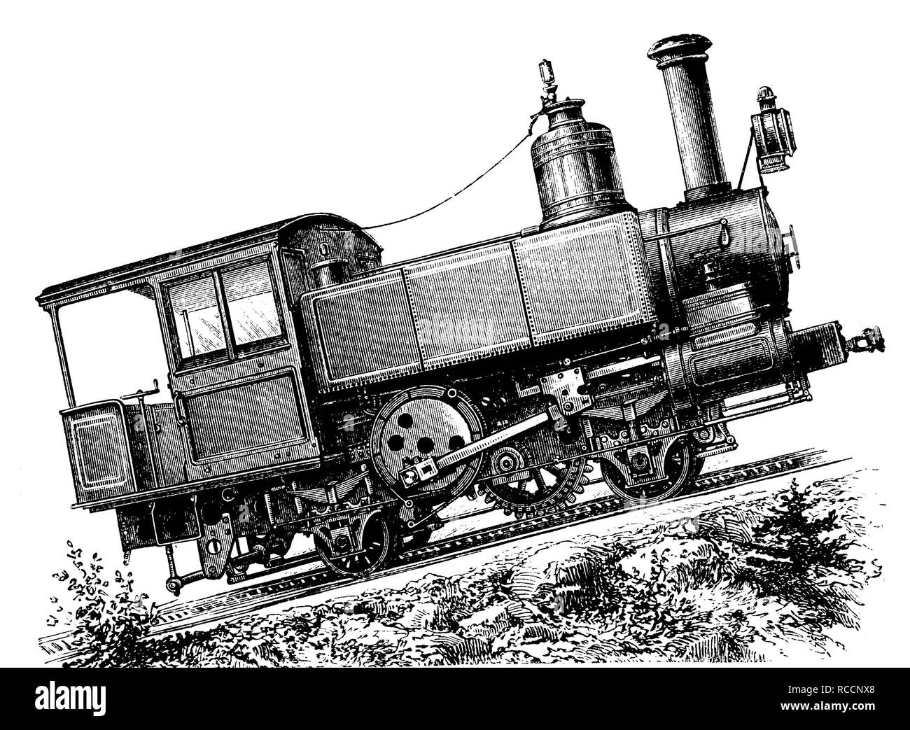 Old rack railway steam locomotive hi-res stock photography and images ...