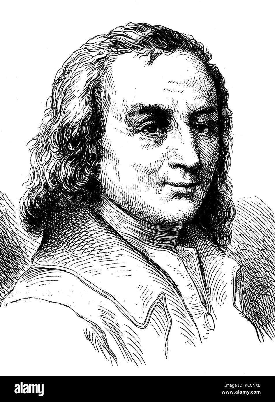 Matthias Claudius, also known as Asmus, 1740 - 1815, a German poet and ...