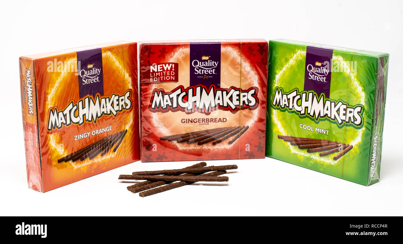Nestle quality street matchmakers gingerbread flavour hi-res stock ...