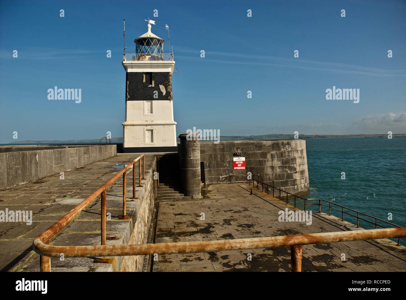 Harbour lighthouse holyhead port hi-res stock photography and images ...