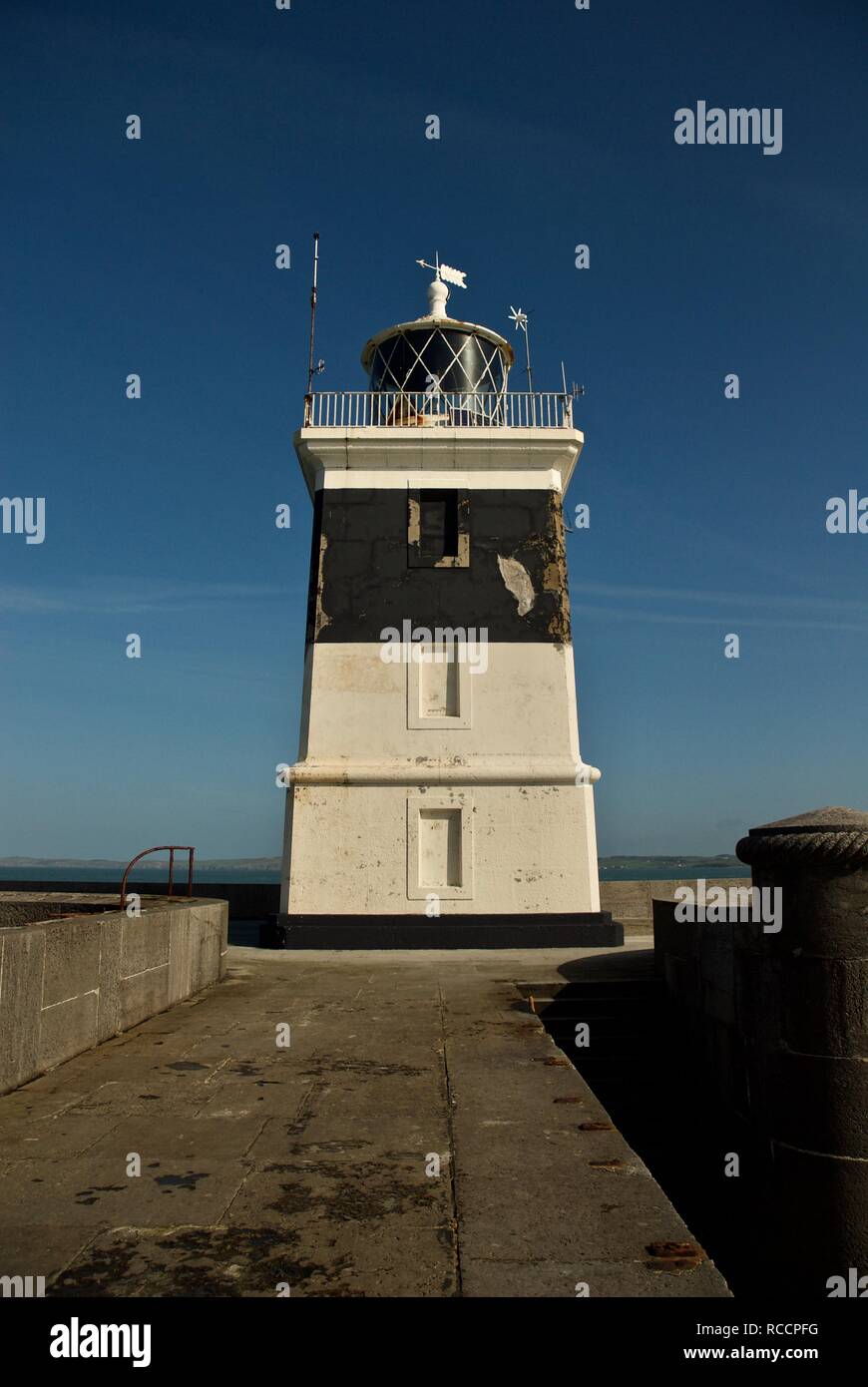The Holyhead Breakwater Lighthouse, Holyhead, Anglesey, North Wales, UK ...
