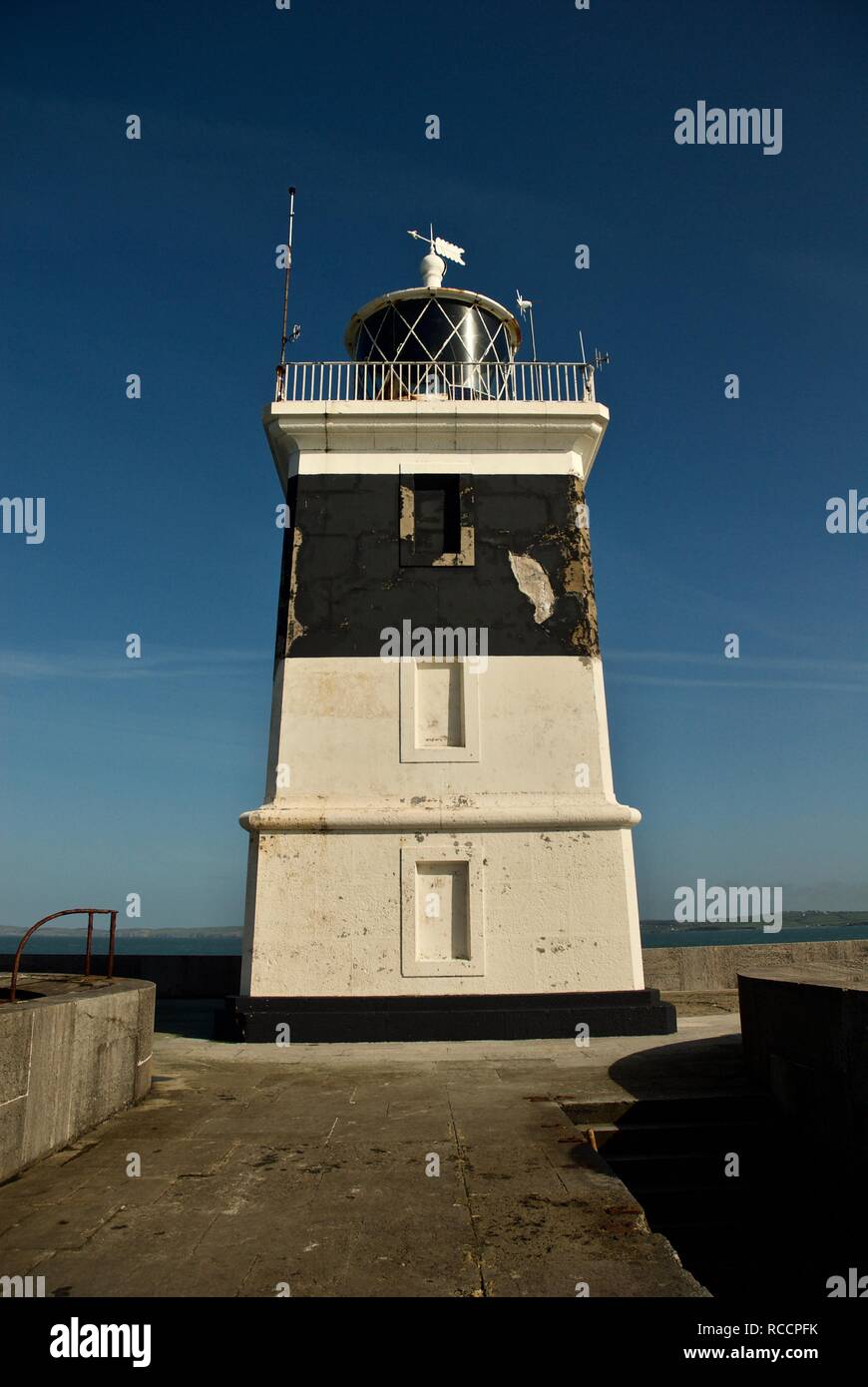The Holyhead Breakwater Lighthouse, Holyhead, Anglesey, North Wales, UK ...
