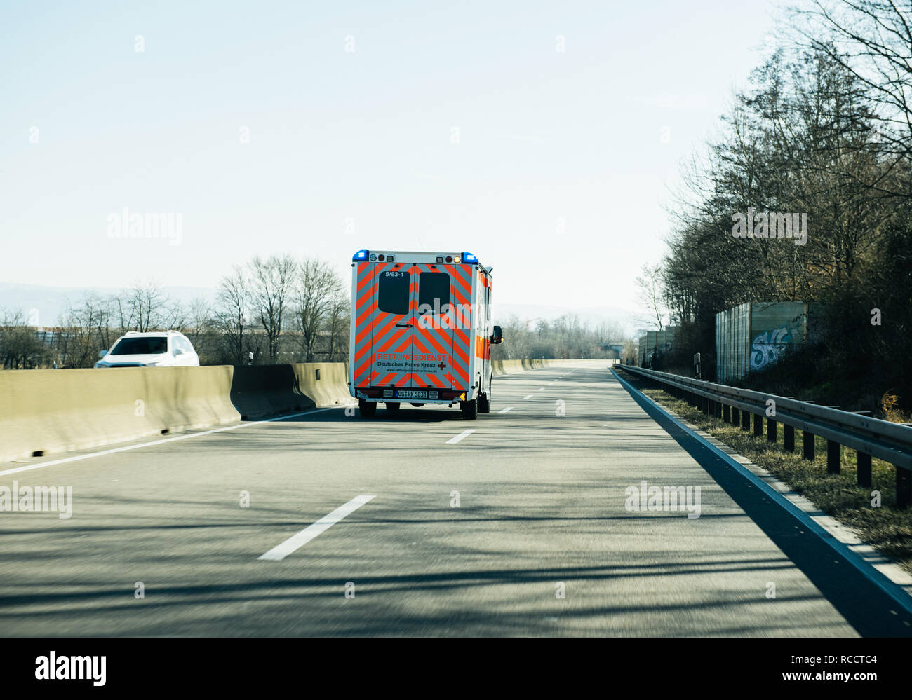 Emergency services german ambulance hi-res stock photography and images ...