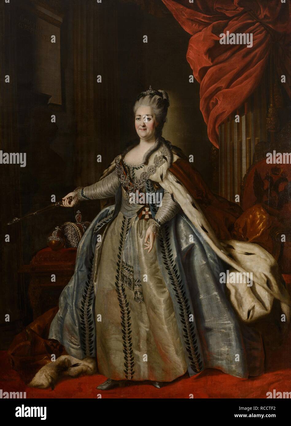 Portrait of Empress Catherine II (1729-1796). Museum: State A ...