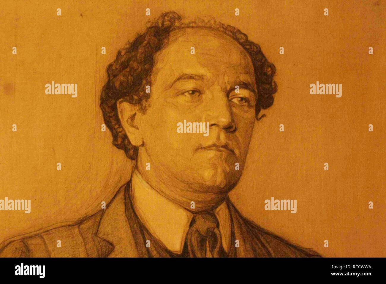 Portrait of the composer Nikolai Medtner (1879-1951). Museum: State ...