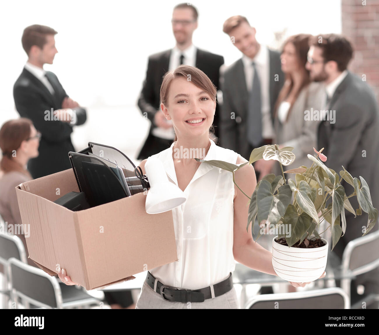 new employee coming to office first time Stock Photo - Alamy