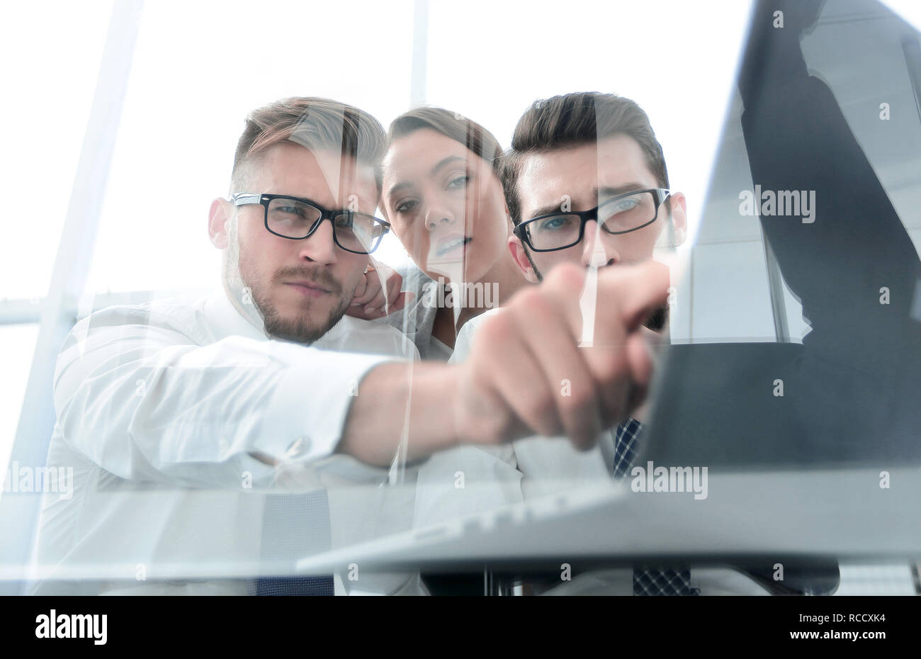 business people group working as team to find solution to problem Stock ...