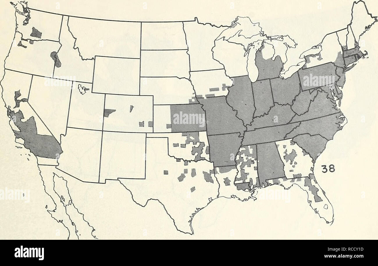 . Distribution maps of some insect pests in the United States. Insect ...