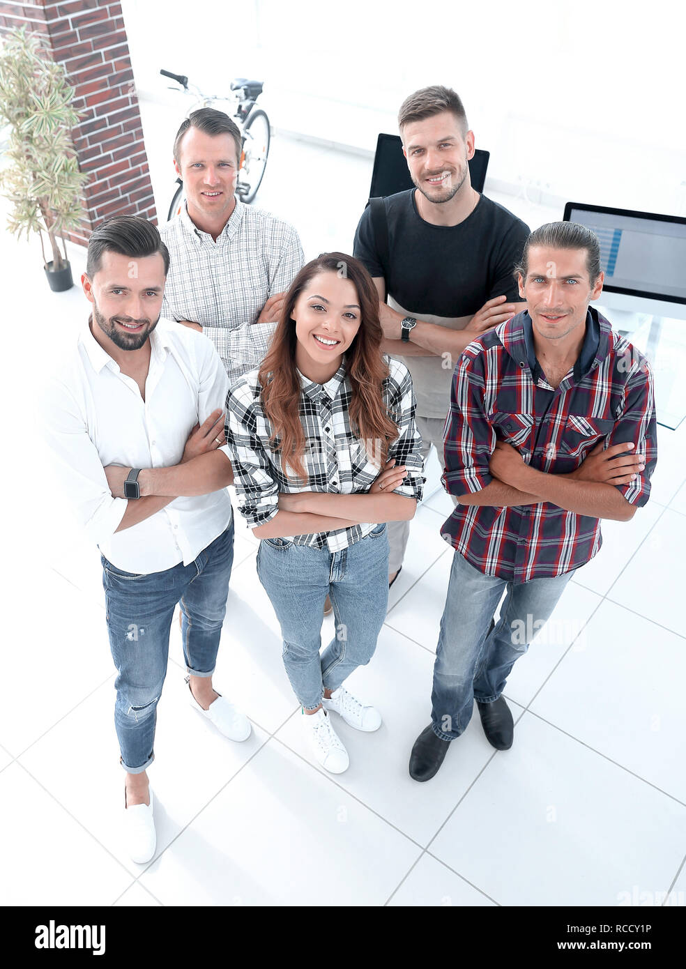 successful team of young designers Stock Photo - Alamy