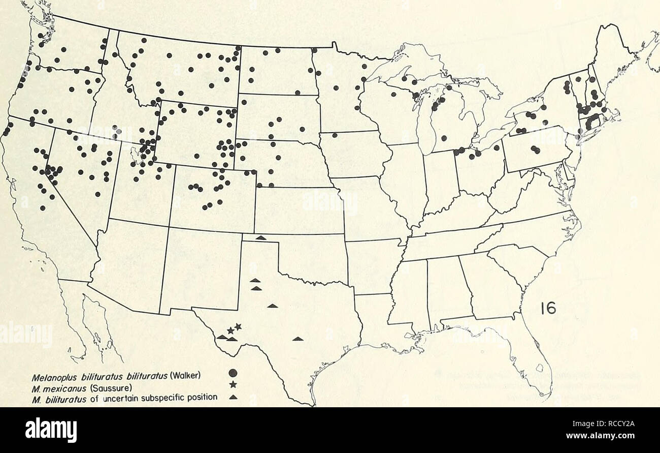 . Distribution maps of some insect pests in the United States. Insect ...