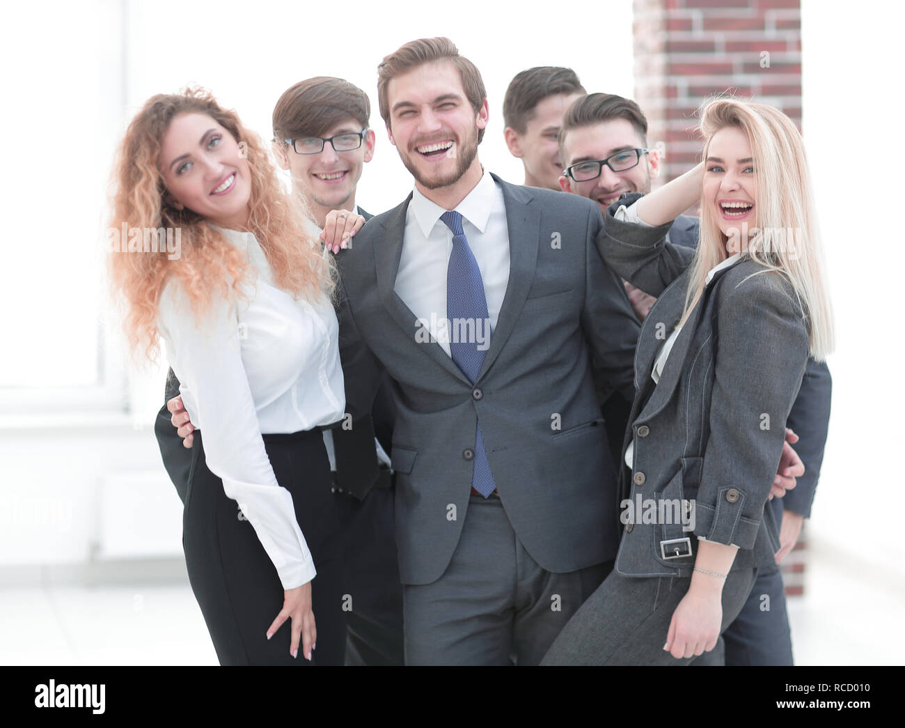 group of happy colleagues Stock Photo - Alamy