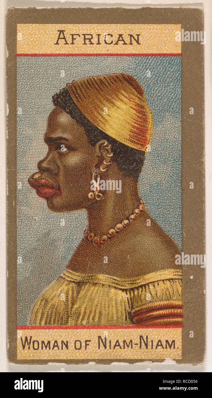 African Woman of Niam-Niam, from Types of Nationalities (N240) issued ...