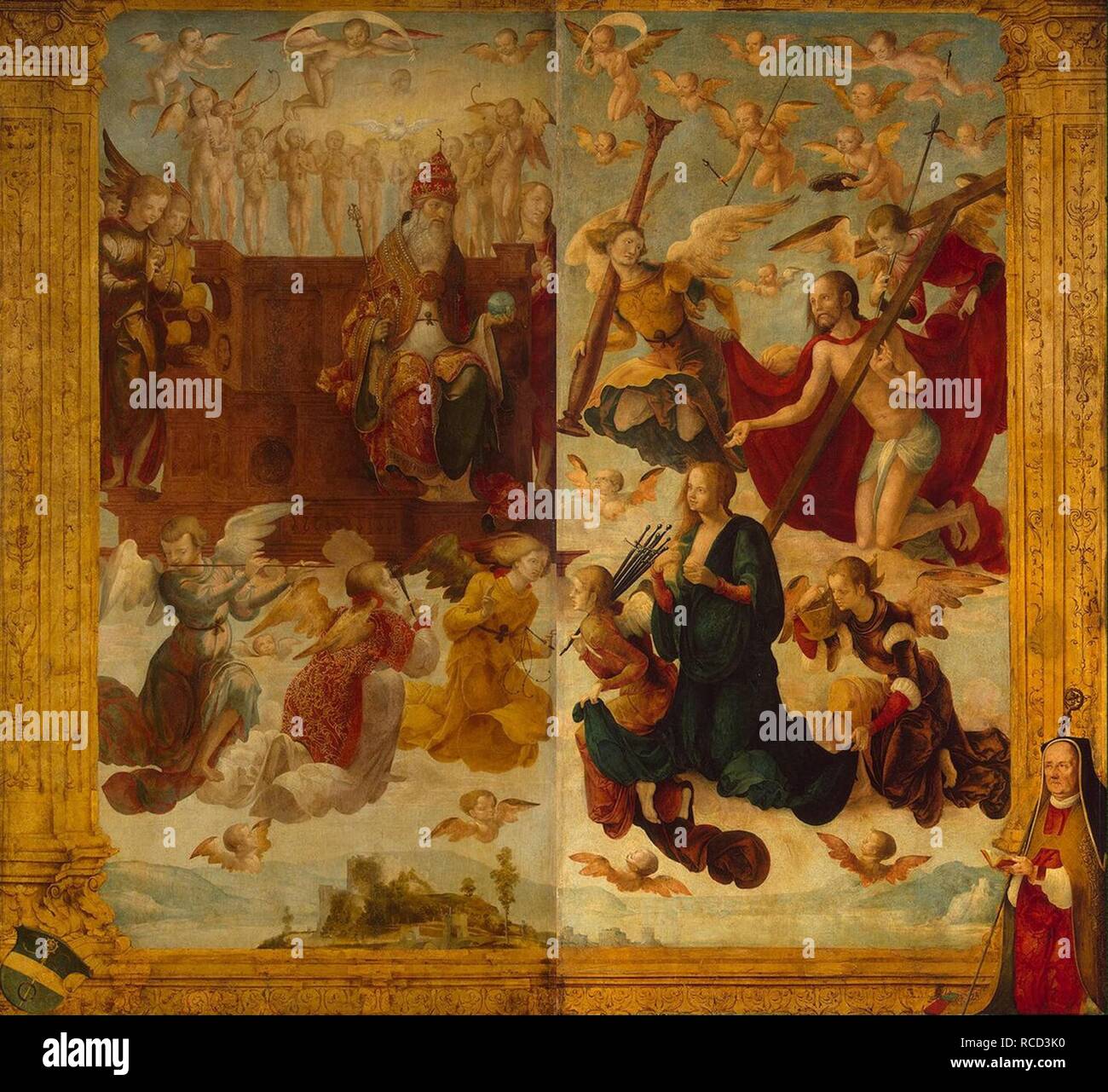 Christ and Mary before God the Father. Museum: State Hermitage, St ...