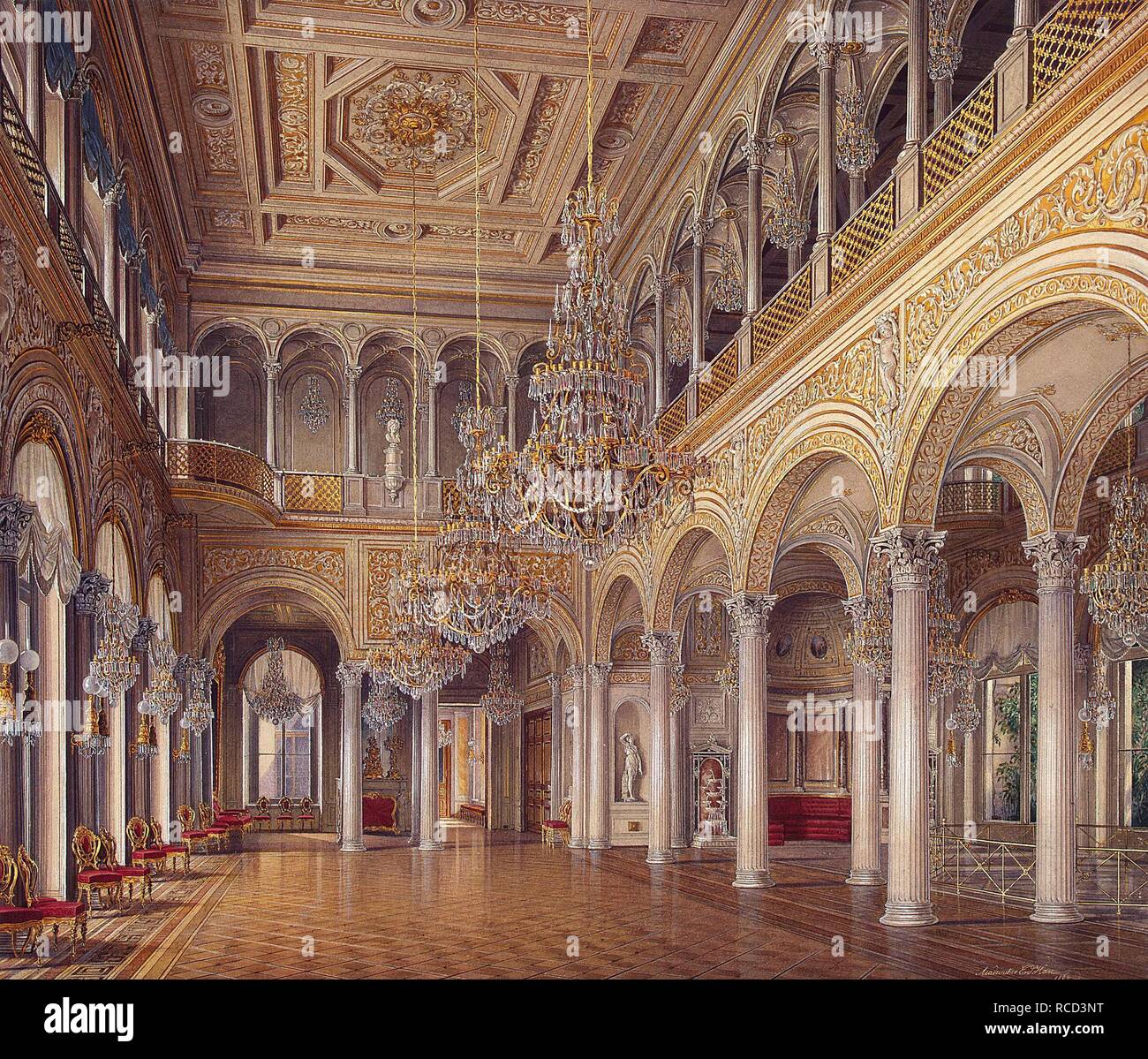 Interiors of the New Hermitage. The Pavilion Hall. Museum: State ...