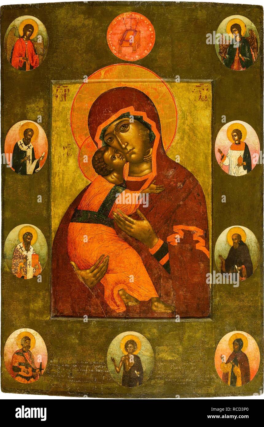 The Virgin of Vladimir with Selected Saints. Museum: Museum of History ...