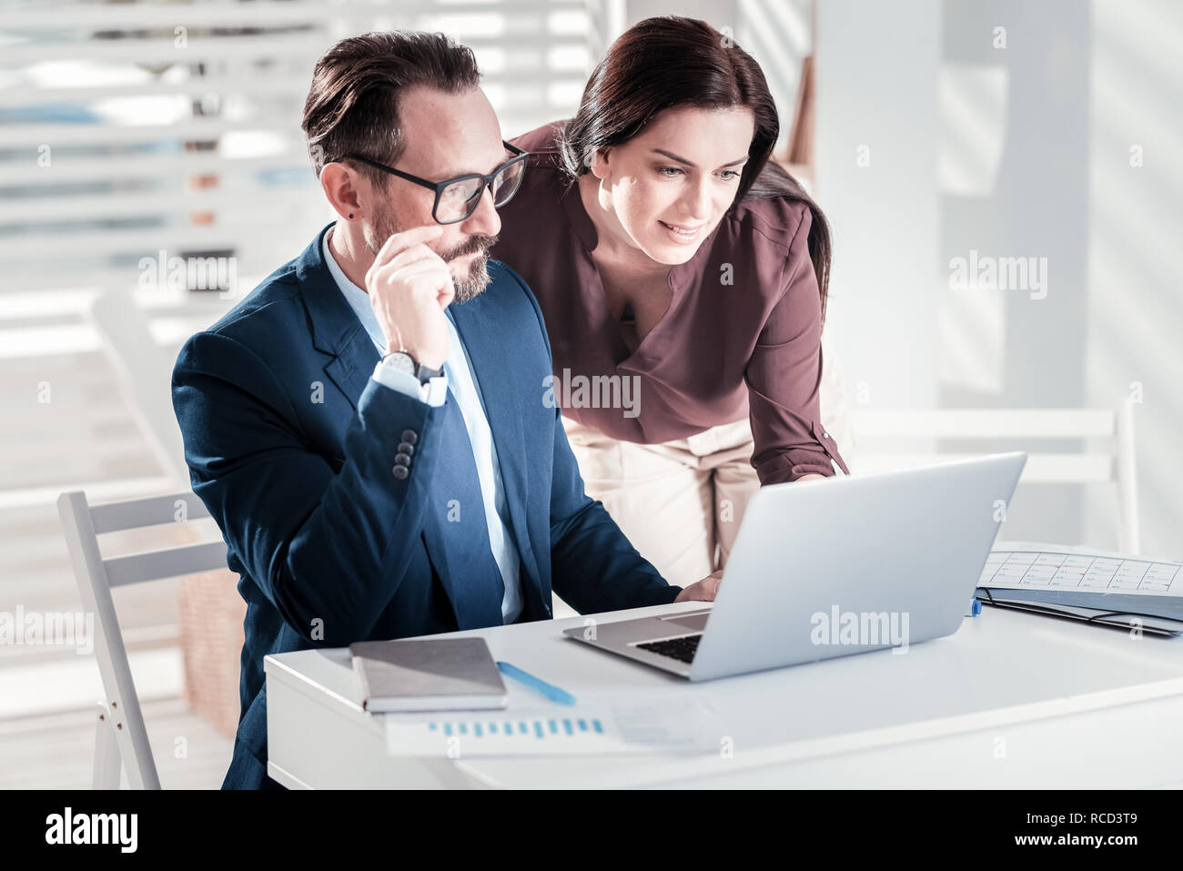 Consulting each other hi-res stock photography and images - Alamy