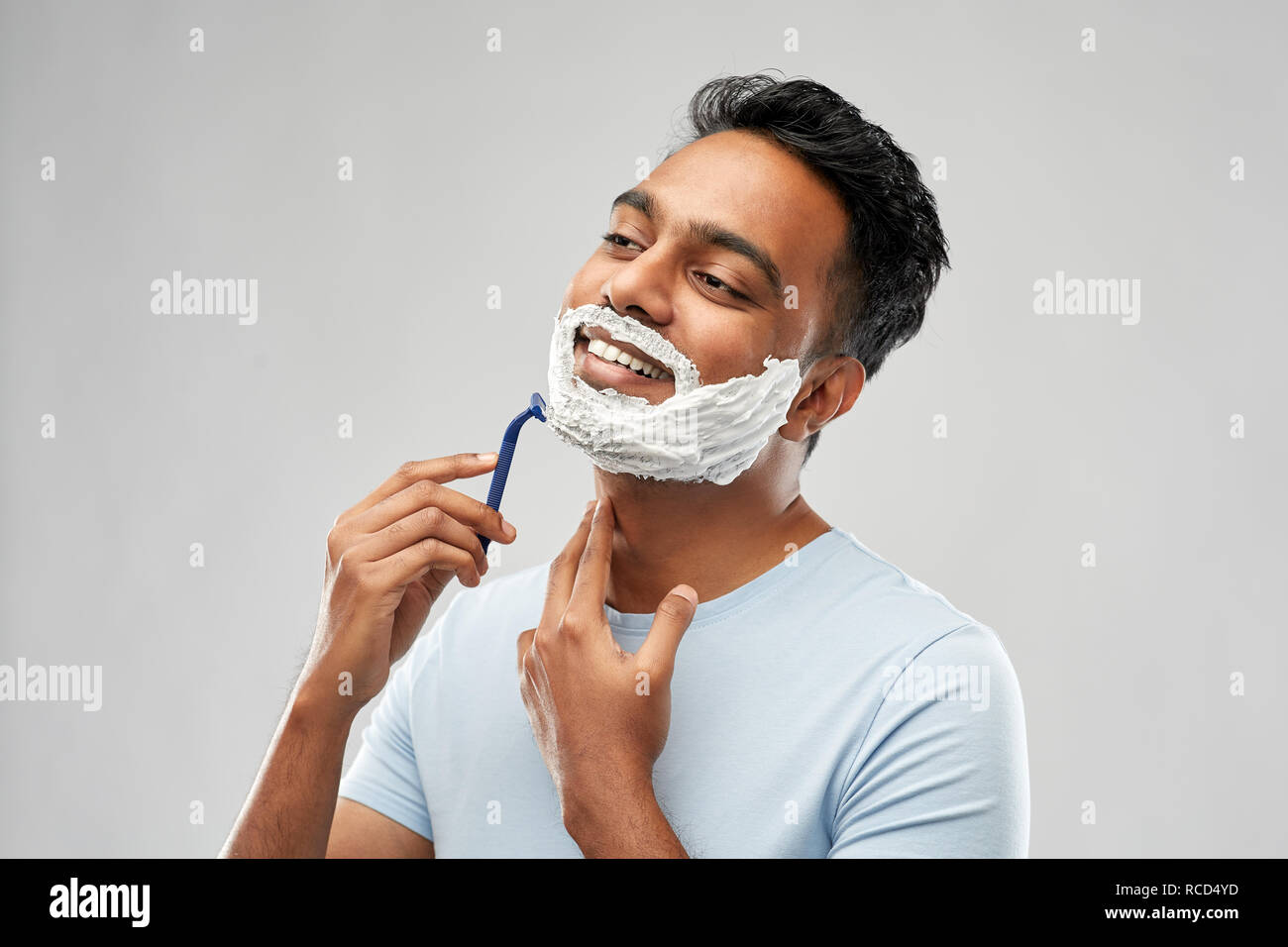 Indian man with beard hi-res stock photography and images - Alamy