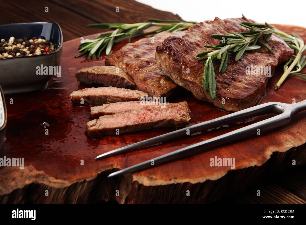 Barbecue Rib Eye Steak. Black Angus Prime meat steaks Machete ...