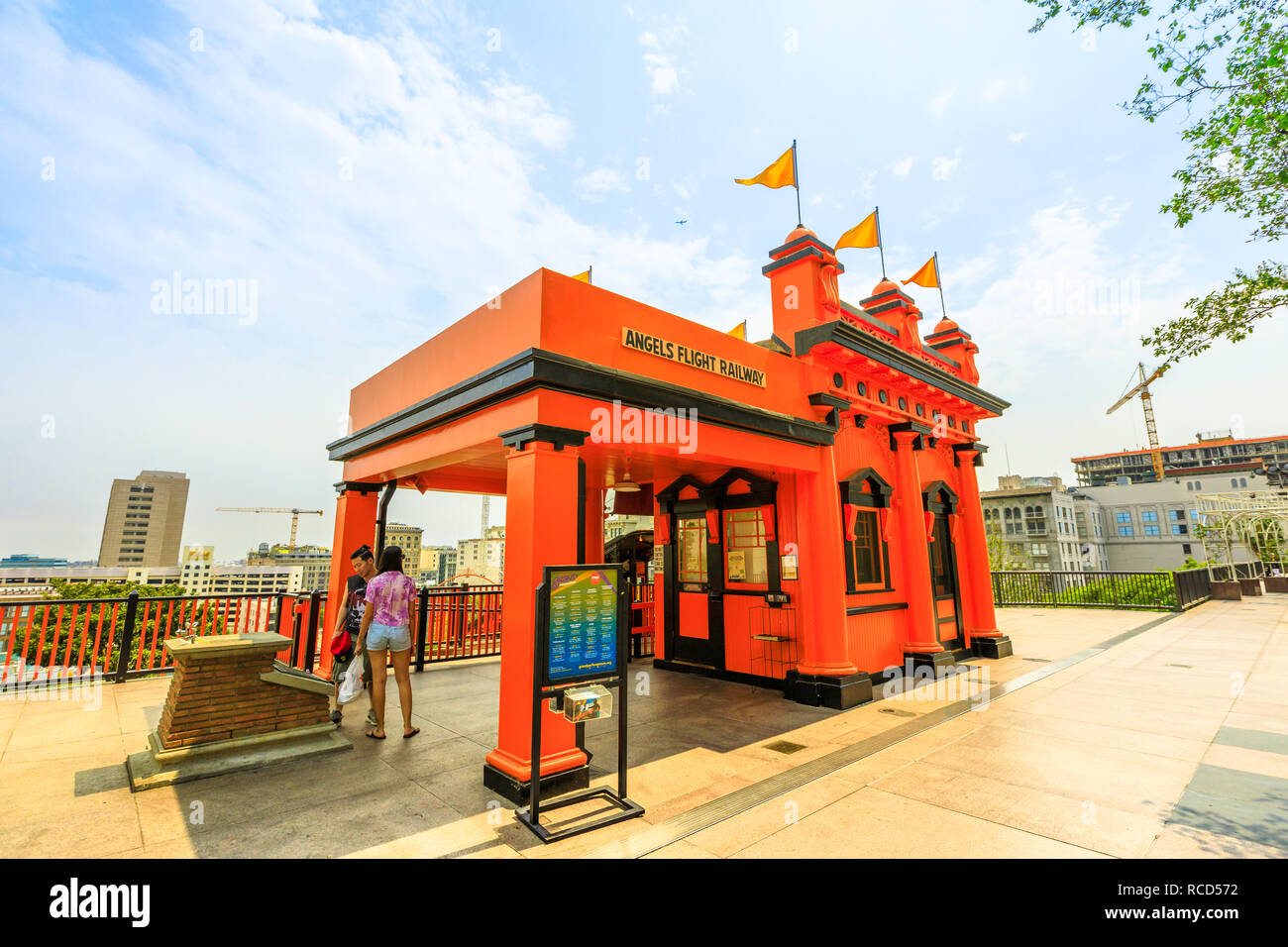 Los Angeles, California, United States - August 9, 2018: Angels Flight ...