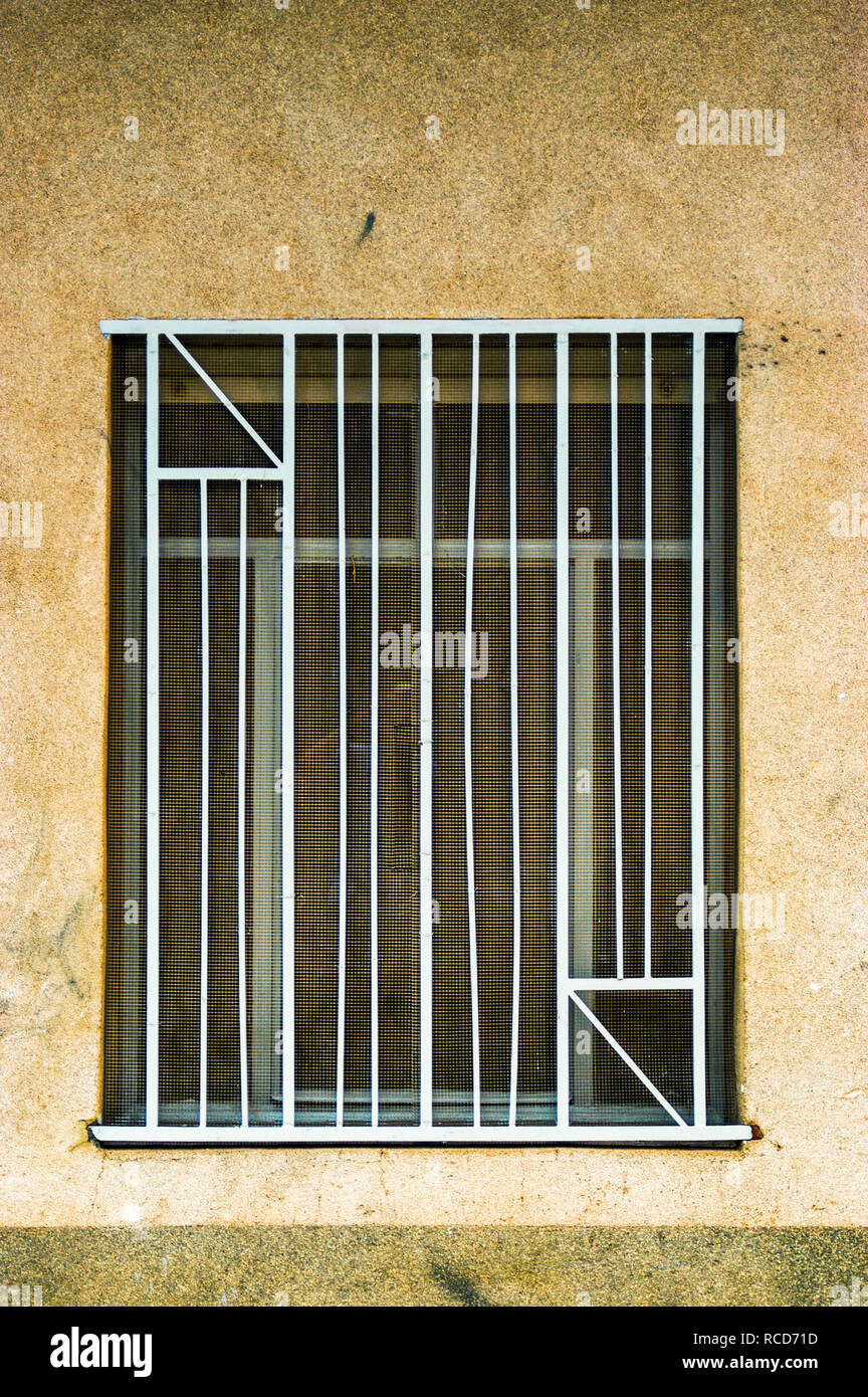 Security Bars protecting a house Window Stock Photo - Alamy